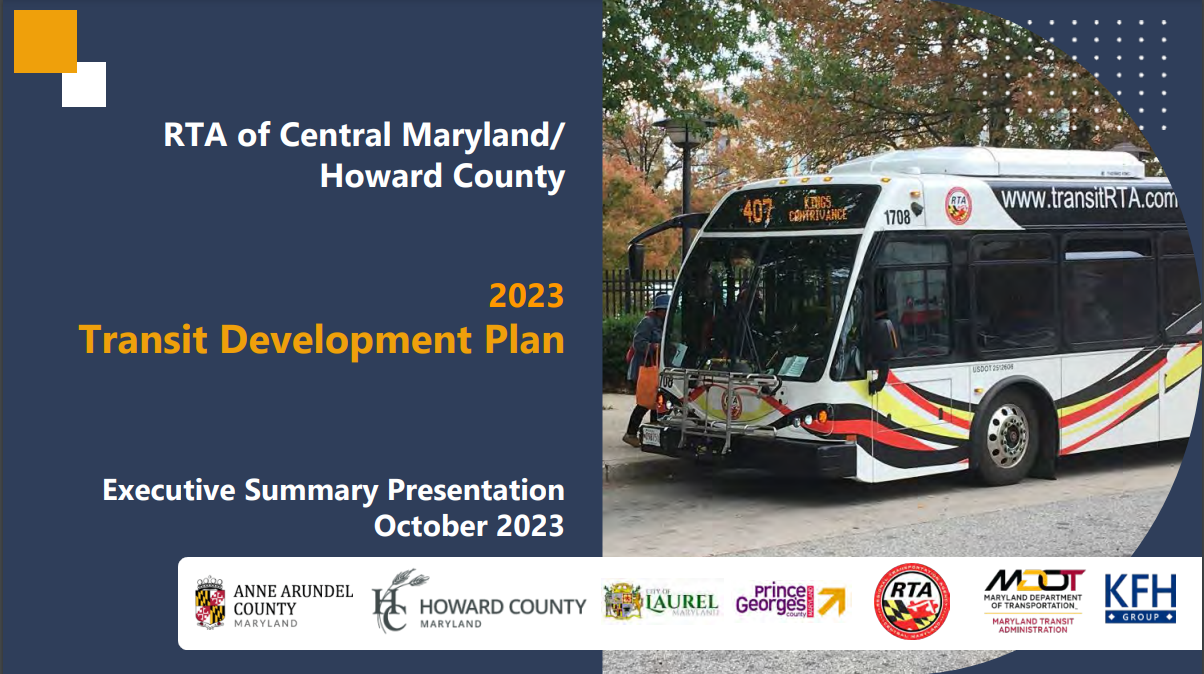 Howard County Executive Calvin Ball Announces Completion of Draft Transit Development Plan ...